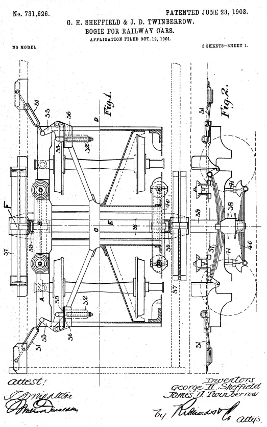 High Quality Scheffel Bogie Bolster Self Steering Bogie For Railway ...