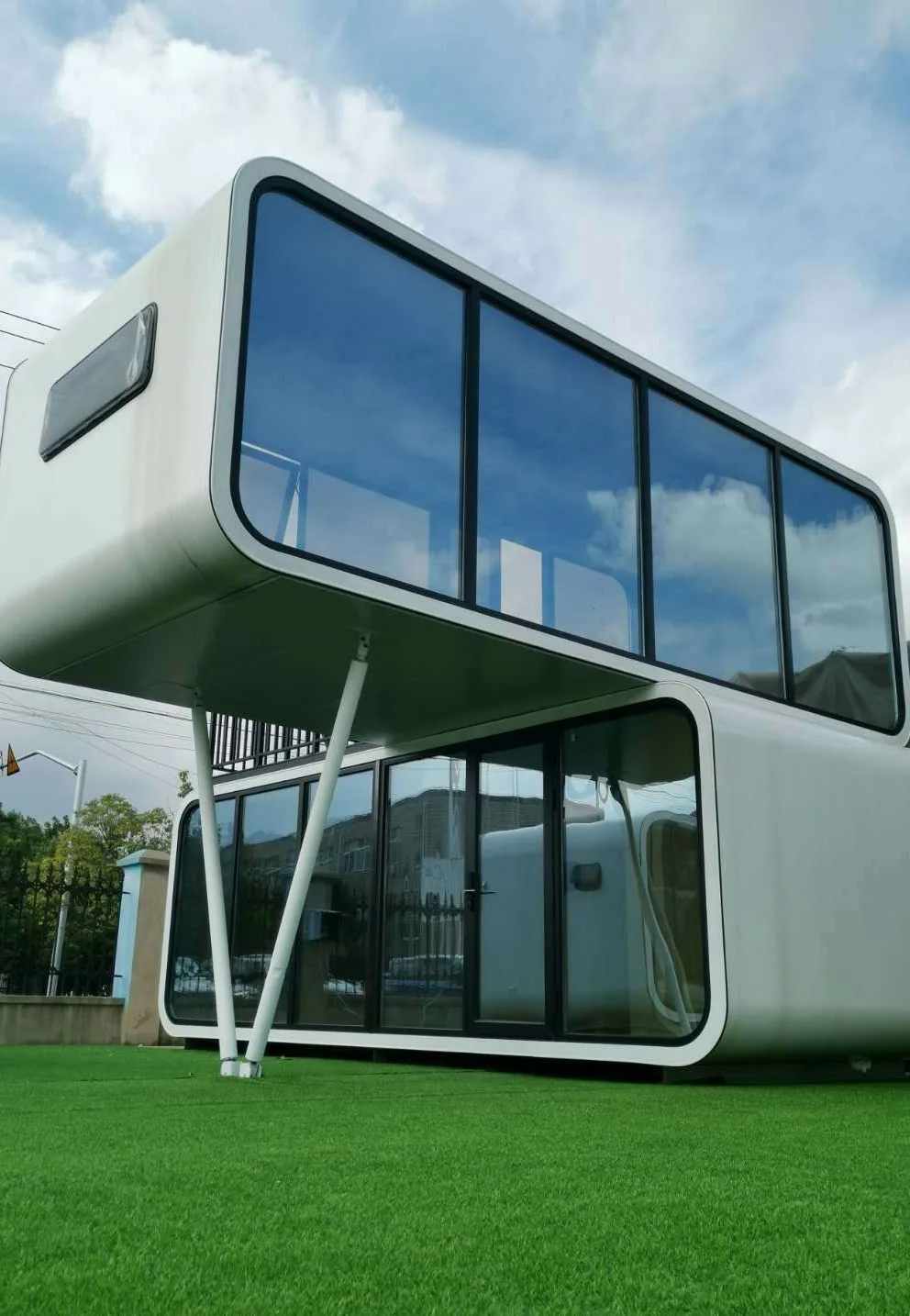 Customized Movable Modular Prefab Tiny Homes Portable Apple Pod ...