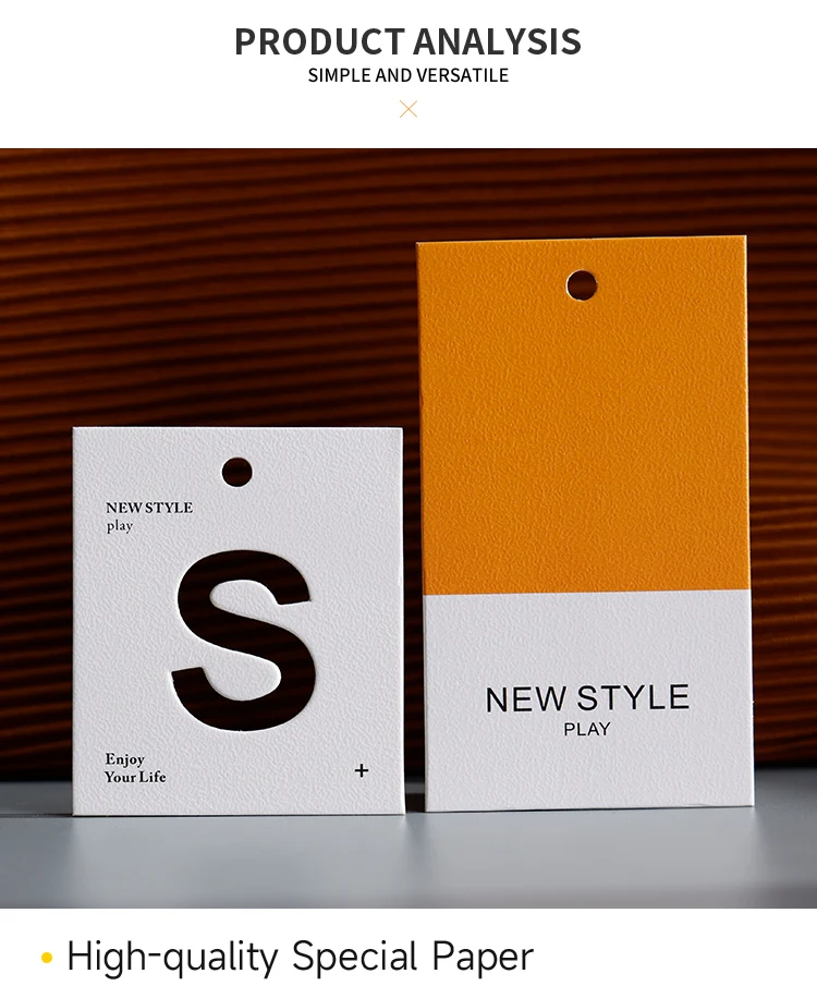 Custom Print Paper Hangtags - Sustainable Garment Tags
