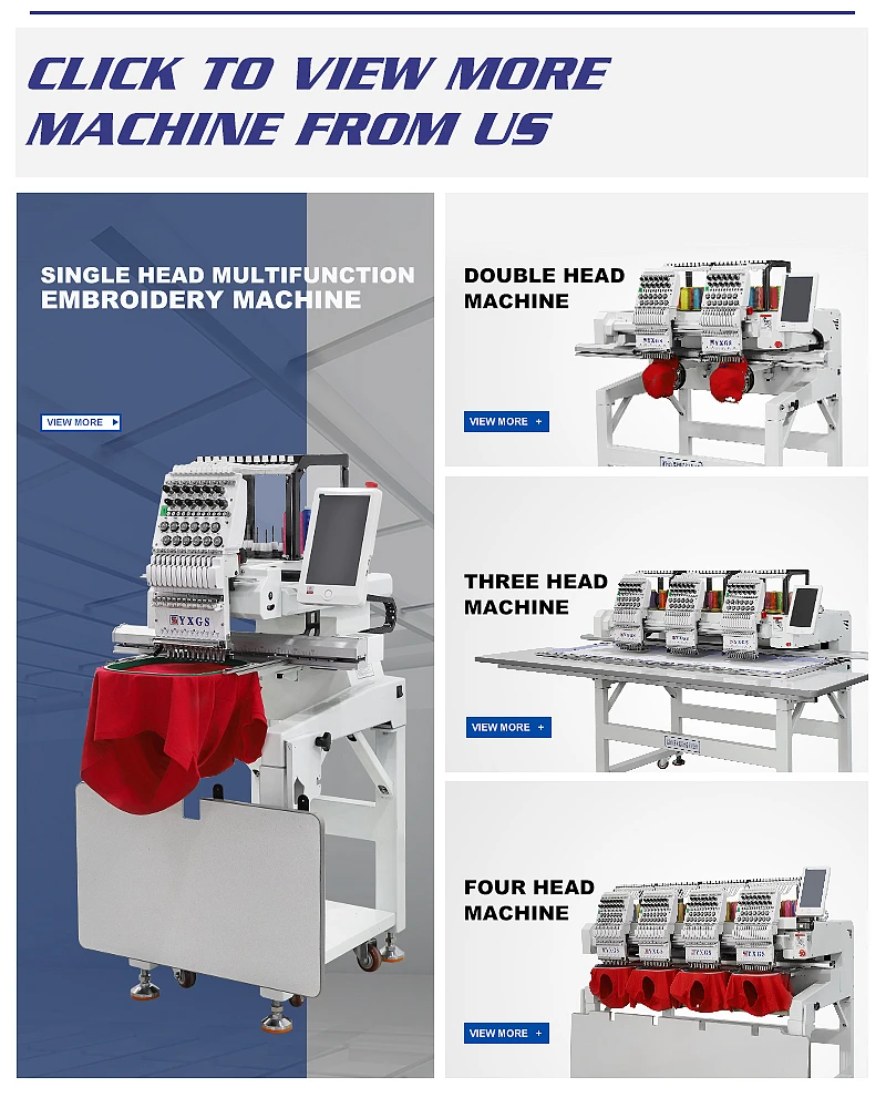 4-head Multifunctional Fully Automatic Computerized Clothing Embroidery ...