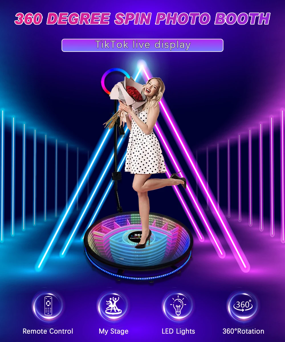 2023 New Green Screen Enclosure Background Custom Logo 360 Booth Stand ...