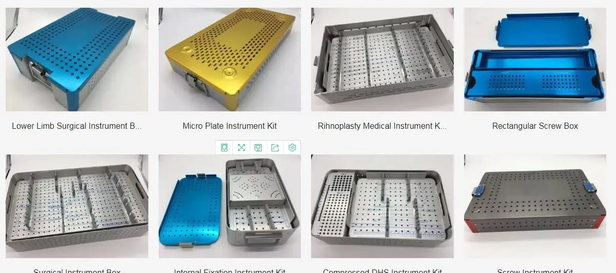 Medical Equipment Surgical Autoclave Stainless Steel Sterile Tray Sterilizer Container ...