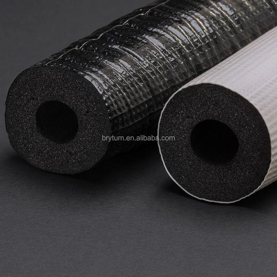 Uv-resistant Polymer Coating Rubber Foam Tube for Insulation