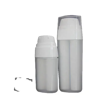 Dual Chamber Double Pump Two Sided Airless Pump Cosmetic 15mlx2 Bottles ...