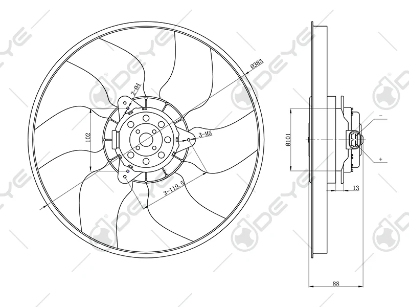 7701045816 7701043943 8ew 009 158-501 Universal Radiator Cooling Fan ...