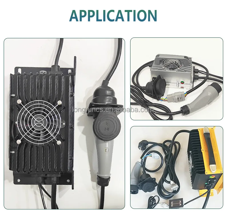 S60 Golf Cart Charger & Socket AC DC 220V, 16A 32A Power Connector for ...