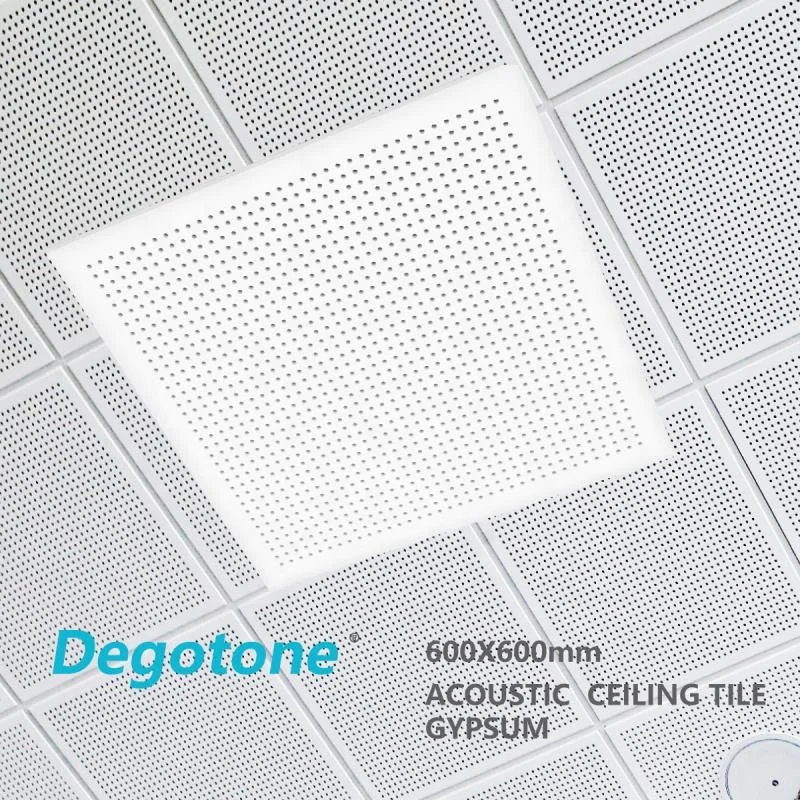 600*600 Perforated Gypsum Board Ceiling Tiles China Supply Perforated ...