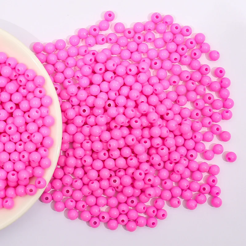 JC Factory Direct Delivery 6mm 8mm Plastic Round Beads 500g/bag Multi ...