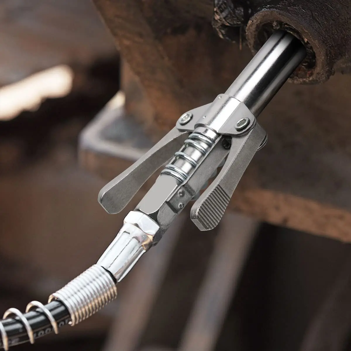 Grease Gun Coupler 10000 Psi Npti/8 Oil Pump Quick Release Grease Tip ...