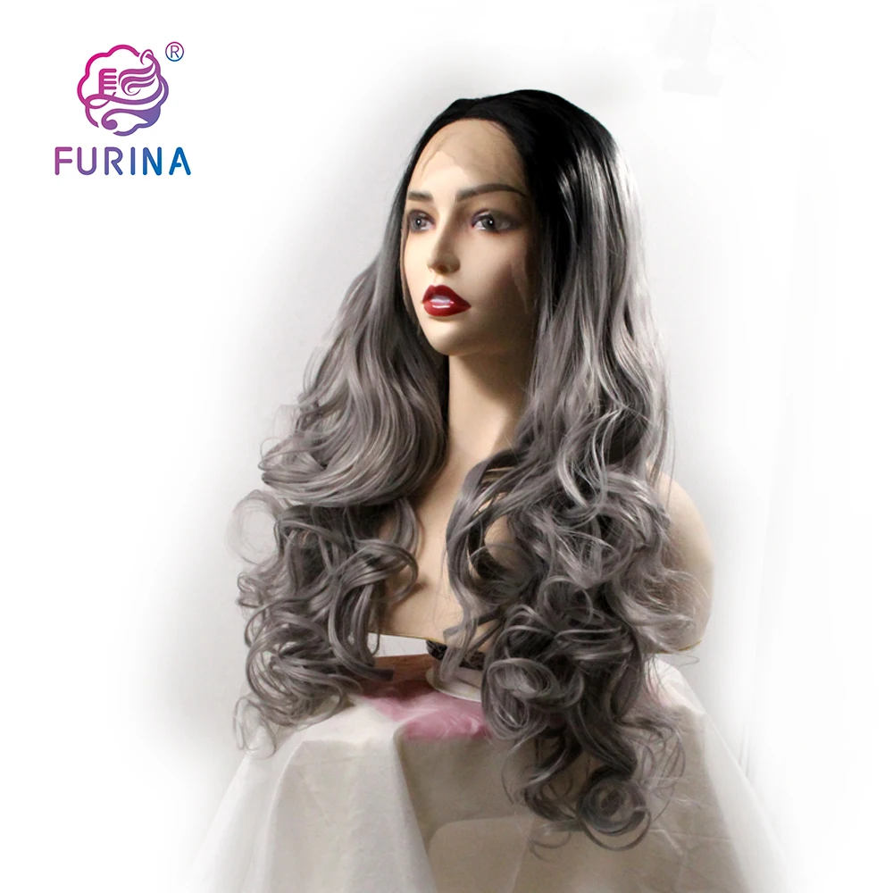 Furina Fashion Trend 2023 Long Grey Wig Hand Made Braideda Variety Of ...