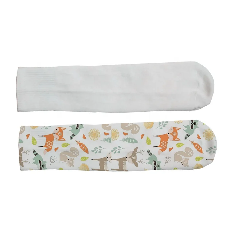 Personalized Logo Printable Straight Baseball Socks Sublimation White ...