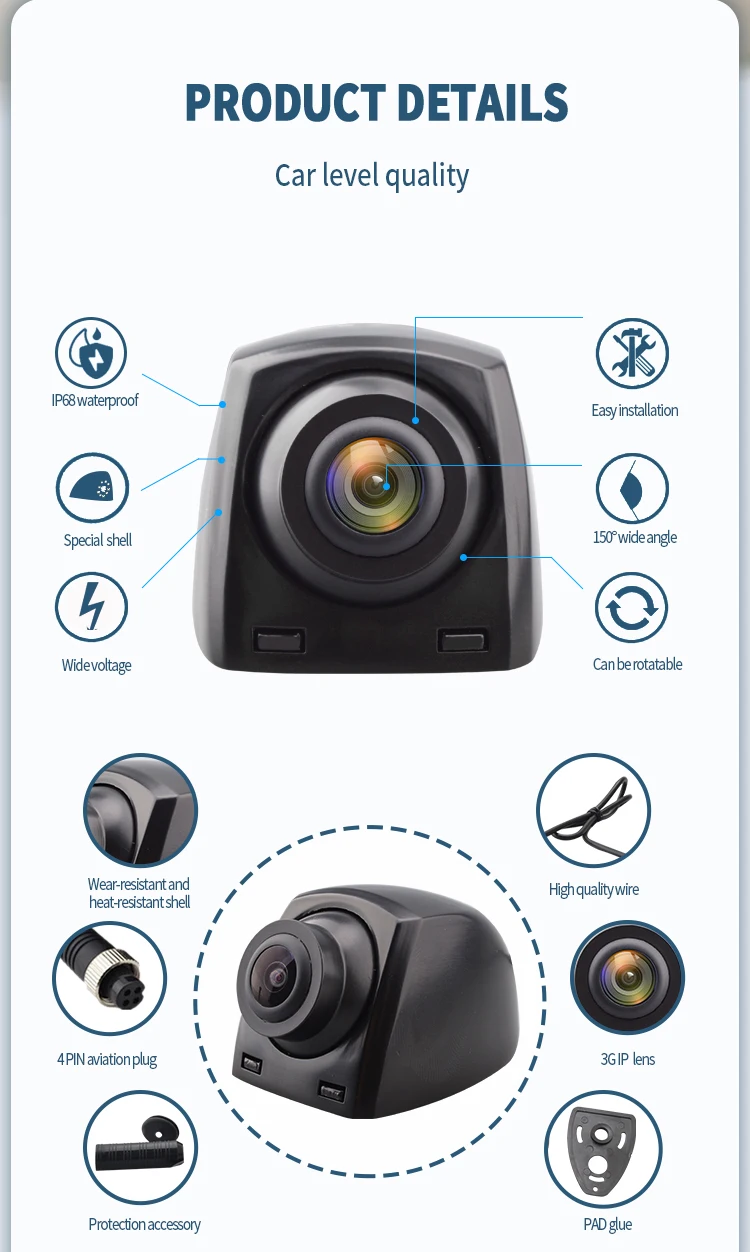 Bus Security Camera Hd Ccd Camera Waterproof Ip69k Side View Camera ...
