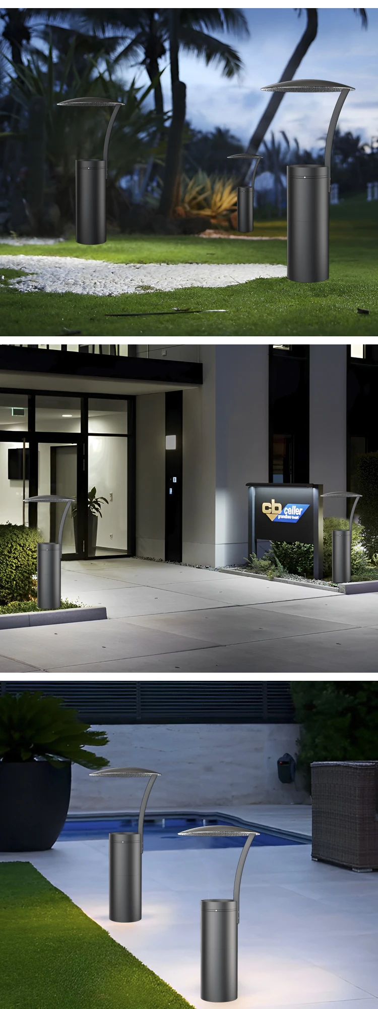 Led Bollard Light Led Outdoor Waterproof 50cm 60cm Height Aluminum Led Landscape Park Lawn ...