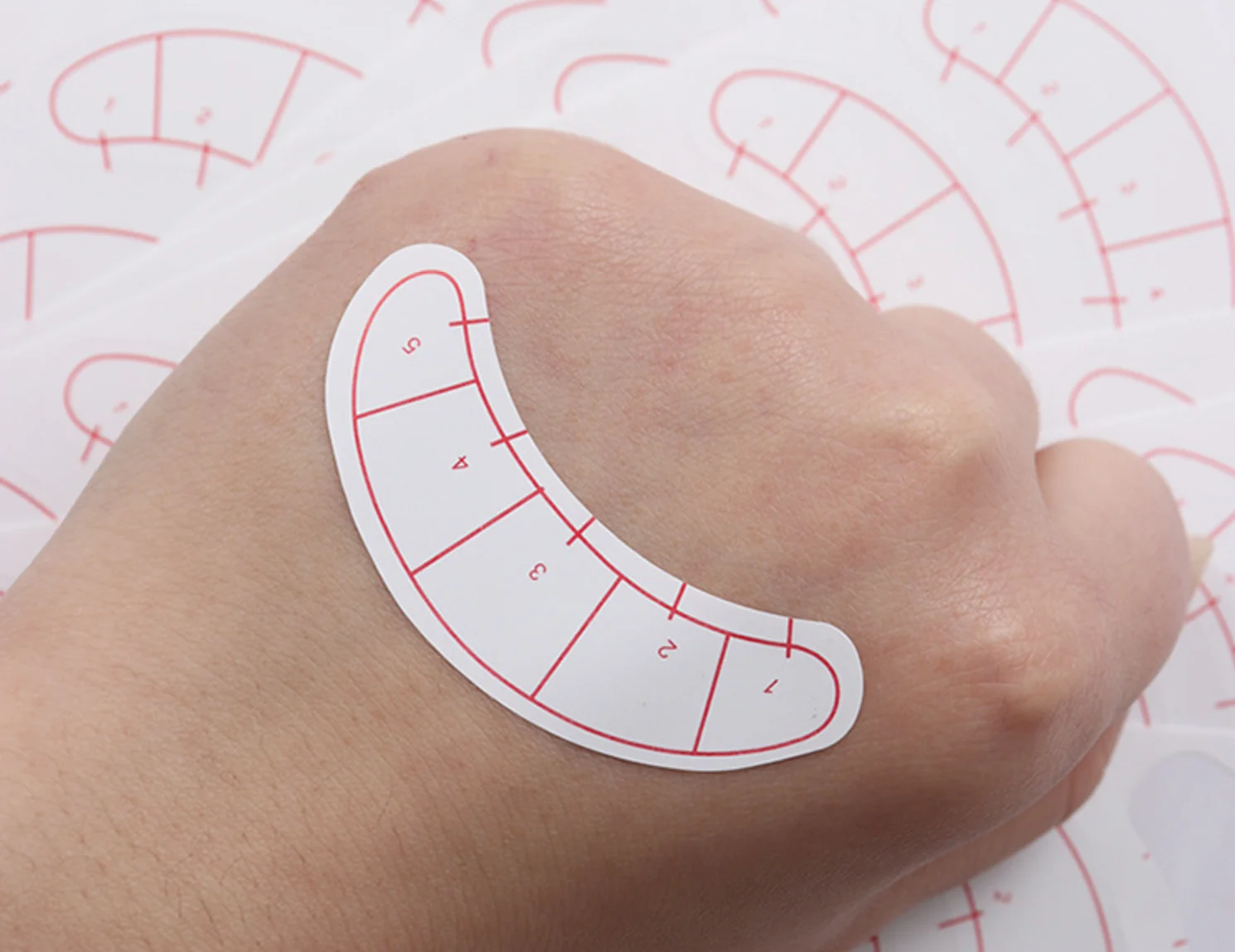 5-Point Positioning Lash Map Stickers Beauty Tool Eco-Friendly Portable ...