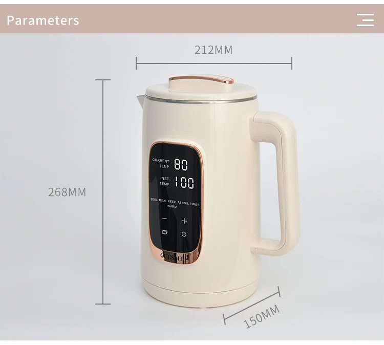 1.5l Multi Smart Electric Kettle Led Display Constant Temperature ...