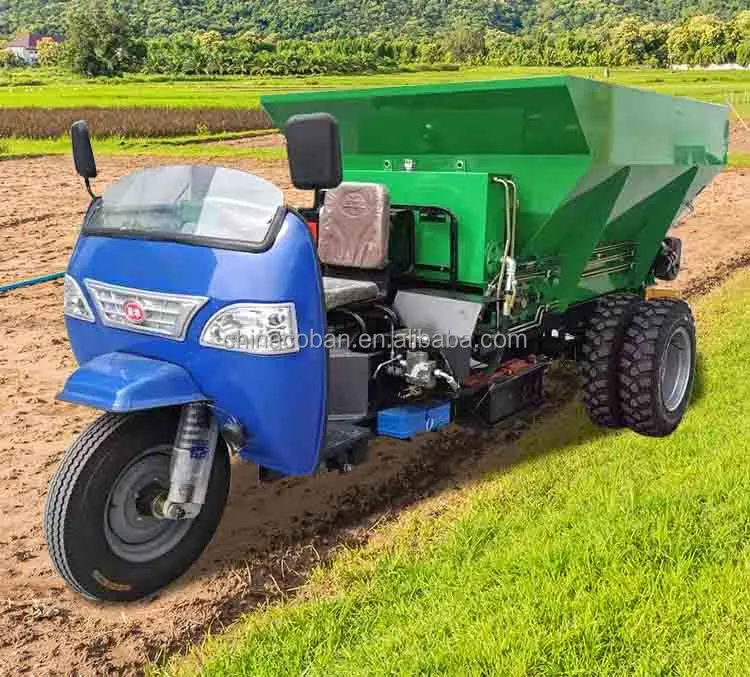 3ton Tractor Trailed Manure Spreader Cow Manure Spreader Fertilizer ...