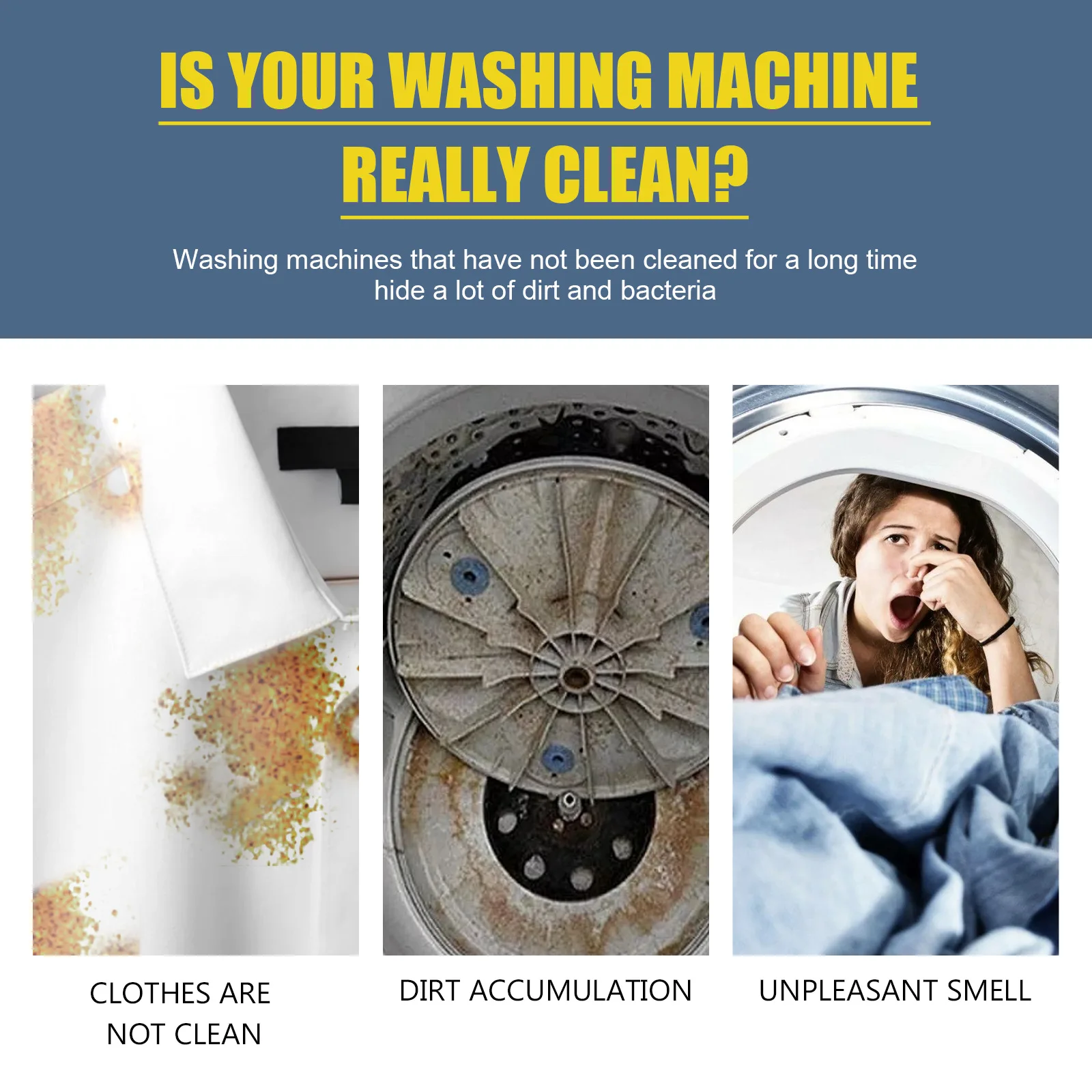 Washing Machine Cleaning Sheet Automatic Roller Drum Washing Machine ...
