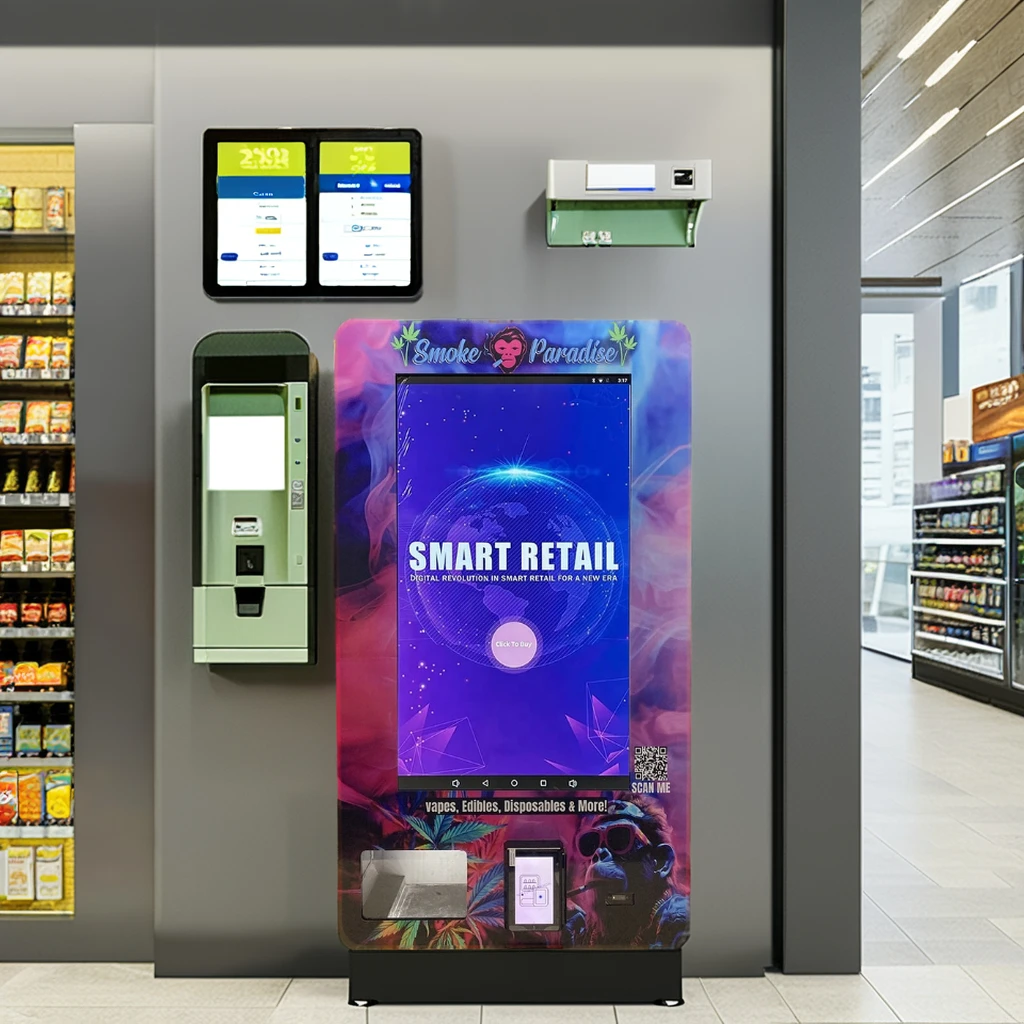 2025 High Quality 24 Hours Self Service Automatic 32 Inch Touch Screen ...