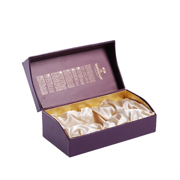 Customized Rectangle Cardboard Container Cardboard Wine Bottle Package ...