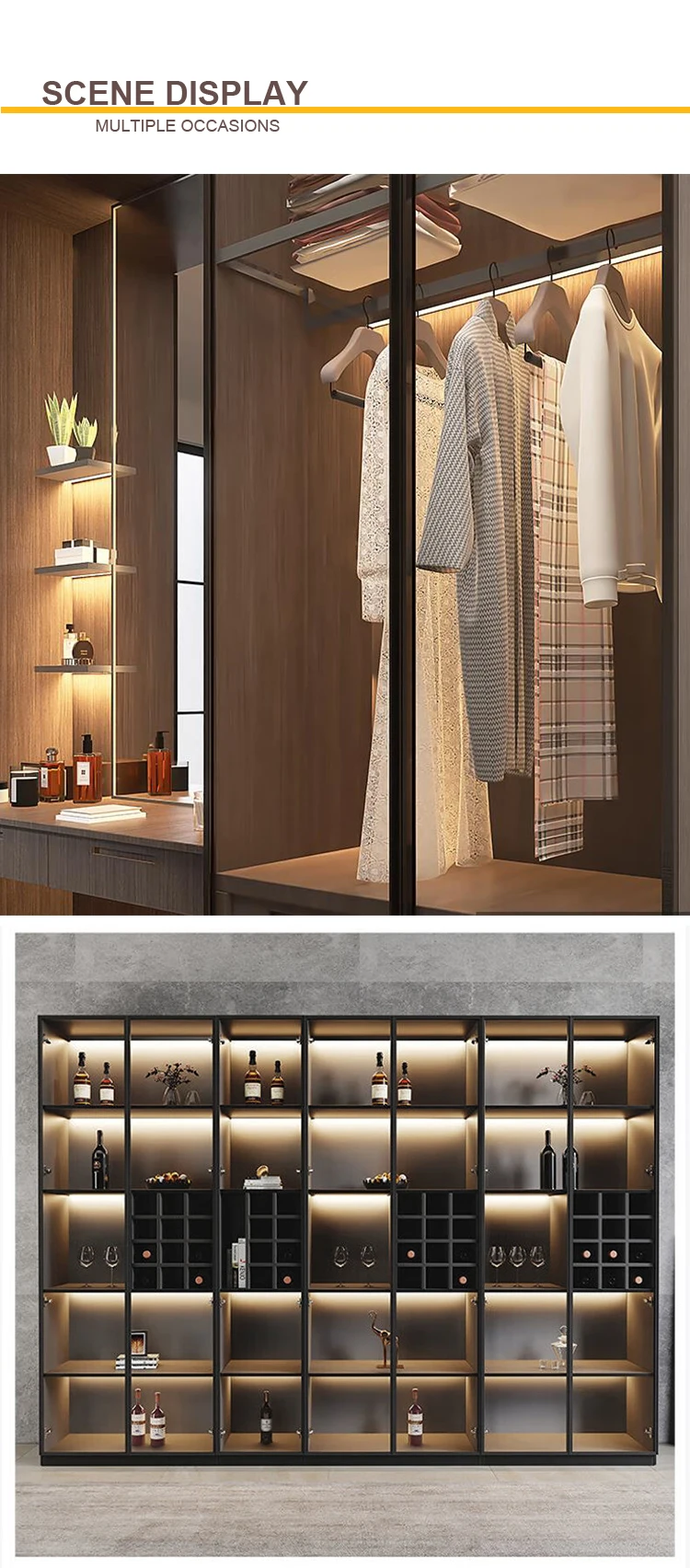 Built-in Cabinet Led Wardrobe Light Bedroom Wardrobe Led Motion Sensor ...