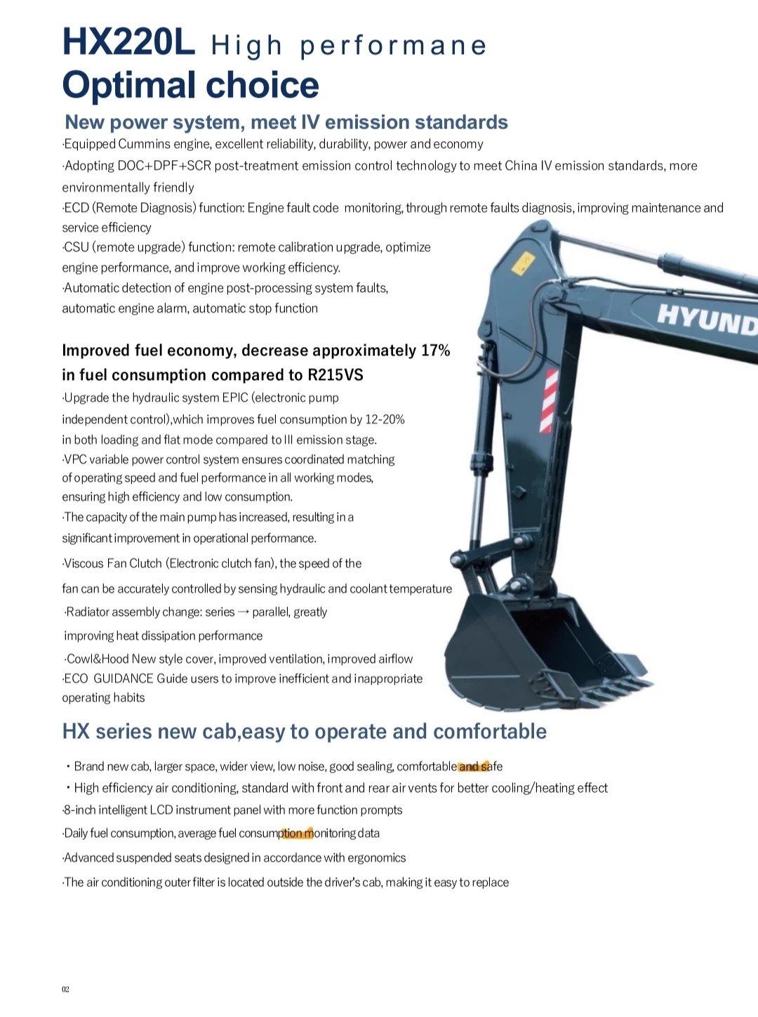 Hx220l Crawler Hyundai Excavator/220 Serial Korea Excavator/hyundai Best Sale 220 Excavator ...