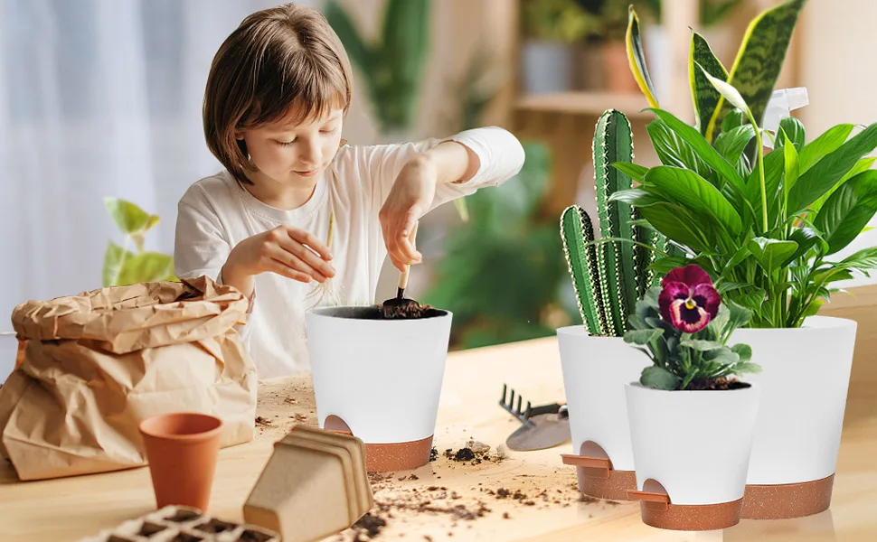 Deepbang Wholesale Plastic Pots Automatic Water Self Watering Flower ...