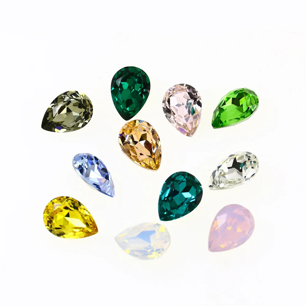 Wholesale AB Color Rhinestones - Teardrop Crystal Stones