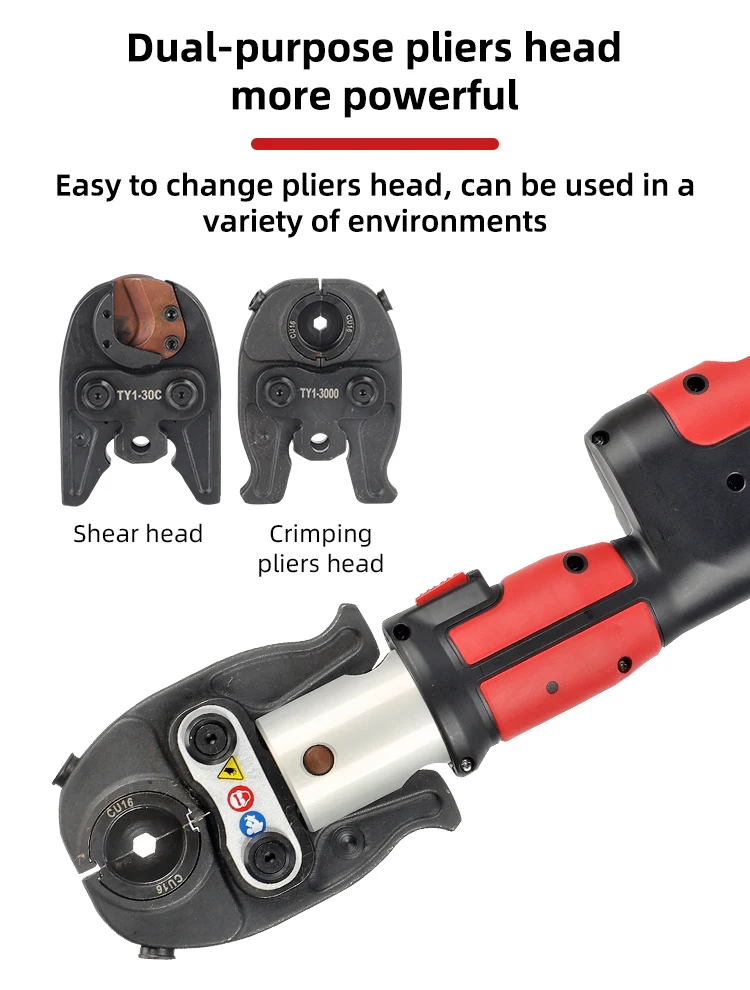 SUOLI Three-in-One Cable and Pipe Pressing Tool - TY1-3000