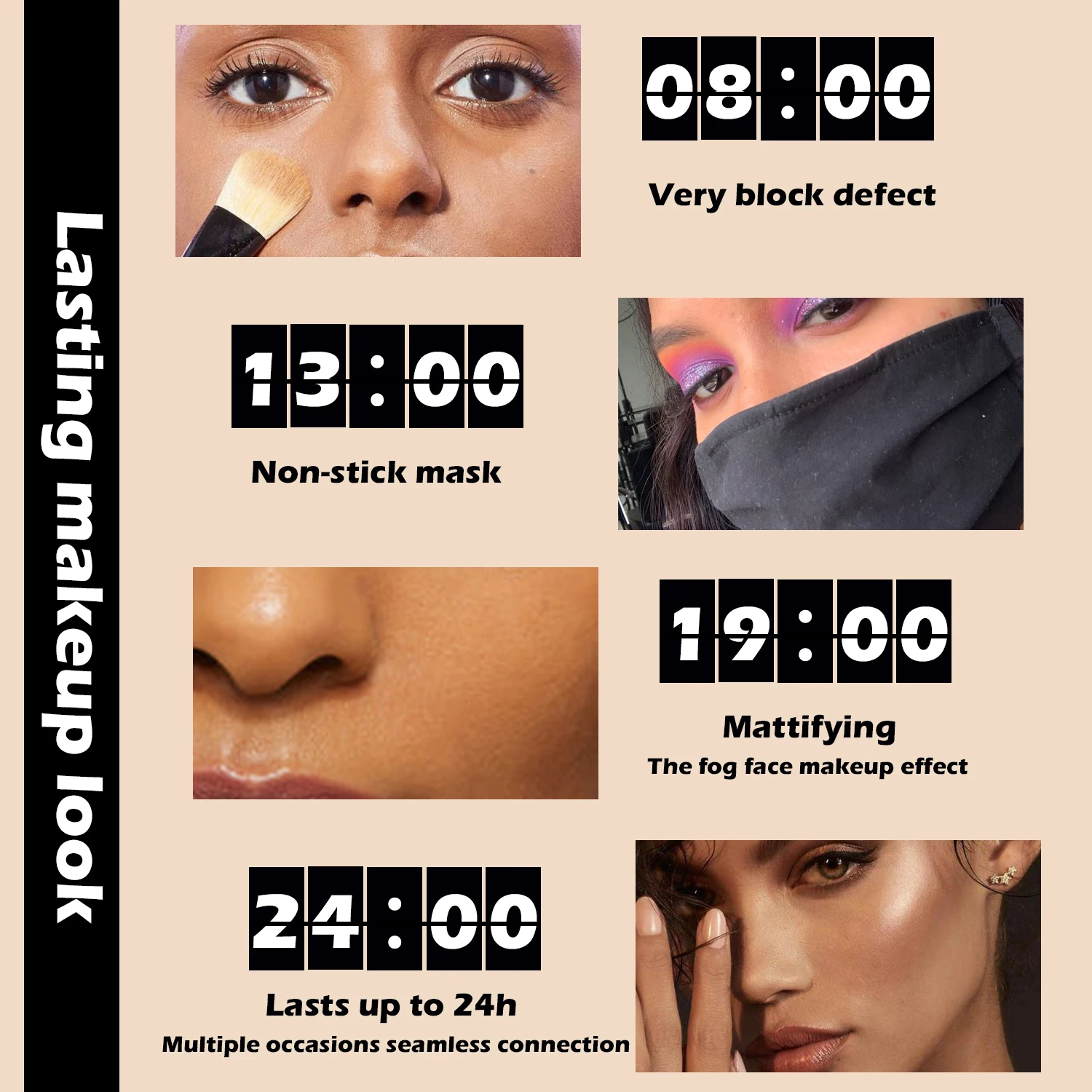 No Logo Foundation with Display Stand - Custom Logo Makeup