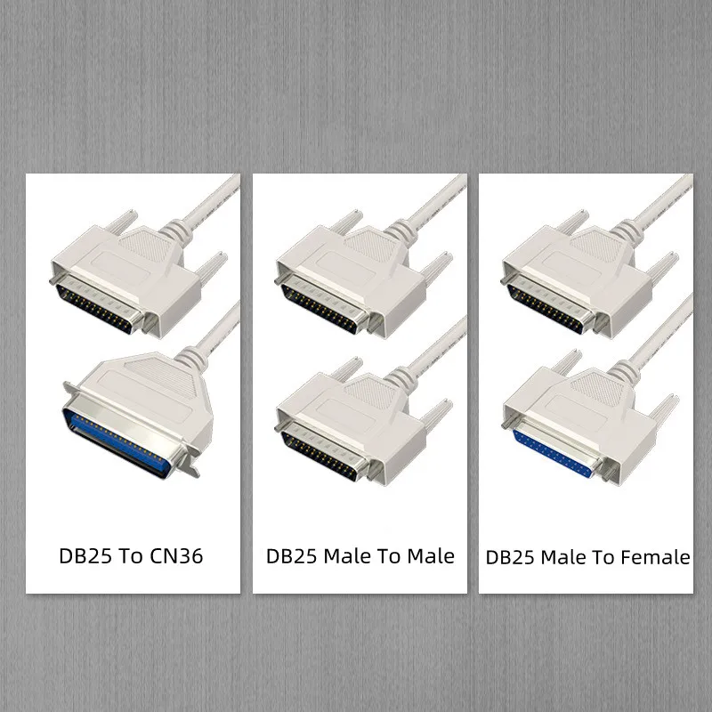 D-sub 25Pin Cable DB25 Connector Male to Female RS232 Serial Parallel ...