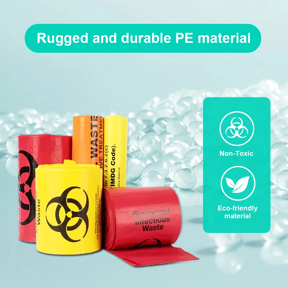 Plastic Medical Medical Bags Isolation Infectious Waste Bag For Medical ...