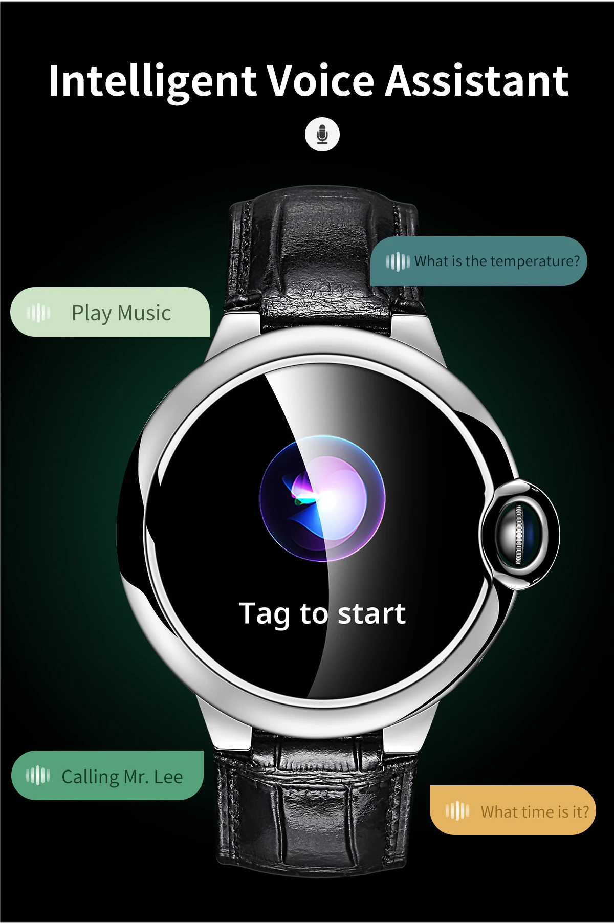 Aw28 Smart Watch 2023 For Men Round Display Bt Call Stainless Steel ...