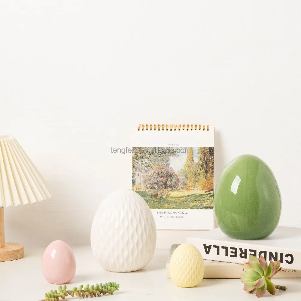 Colorful Ceramic Easter Egg Home Office Decorations - Buy Art Minds ...