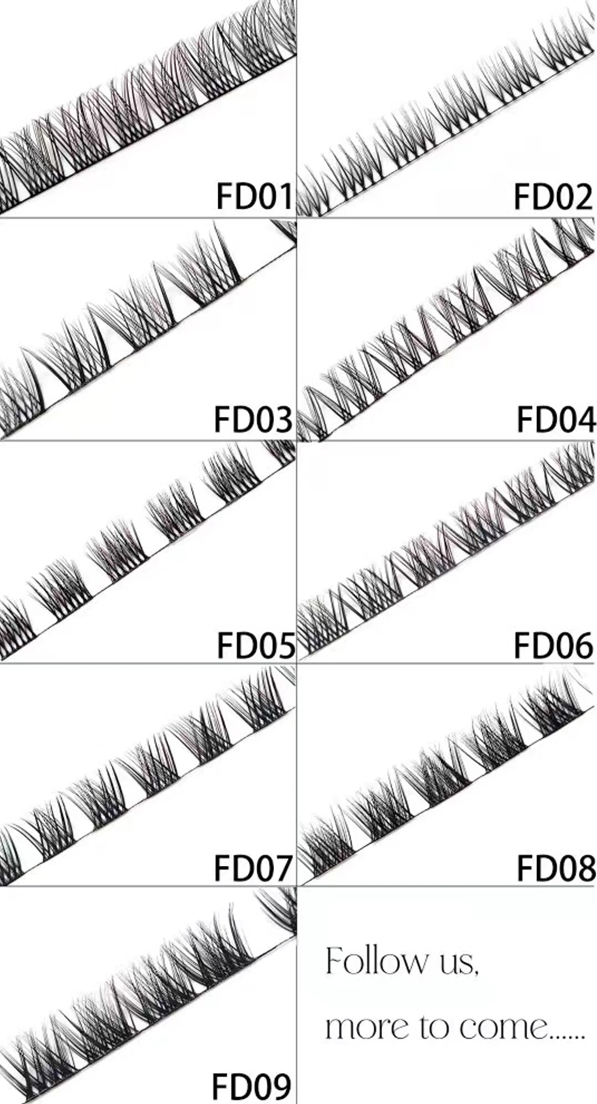 Wholesale C Curl Natural Look Lash Cluster Tray Diy Kit