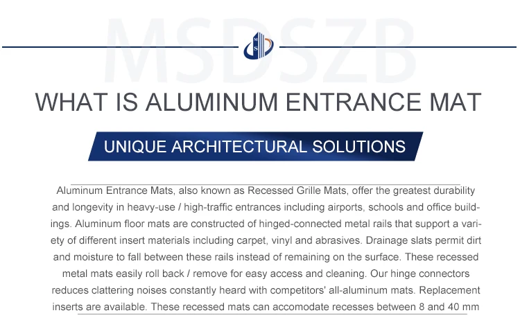 Aluminium Barrier Matting System: The Ultimate Solution For Busy Retail ...