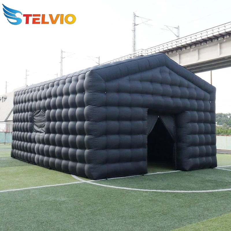 Commercial Black Portable Party Tent with LED Inflatable