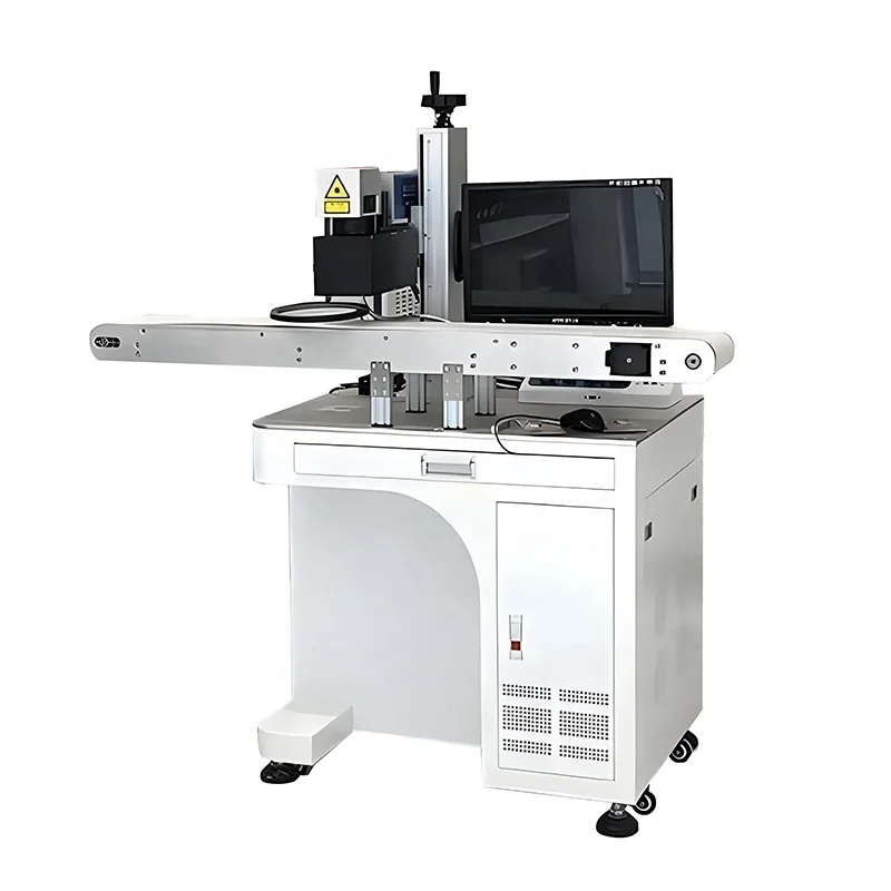 Rotary Plastic Flying Color Mark Mopa Cutting Mini 30w Engraving Uv 20w ...