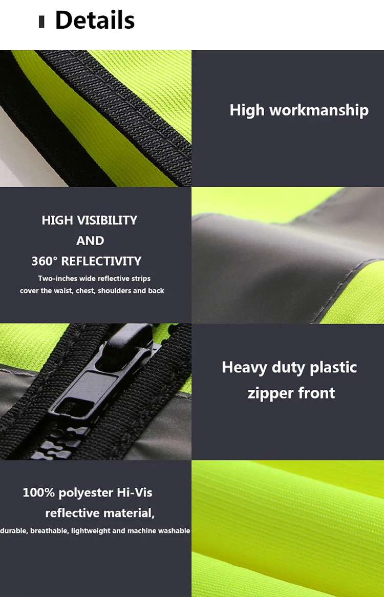 High Visibility Security Motorcycle Reflective Safety Vest