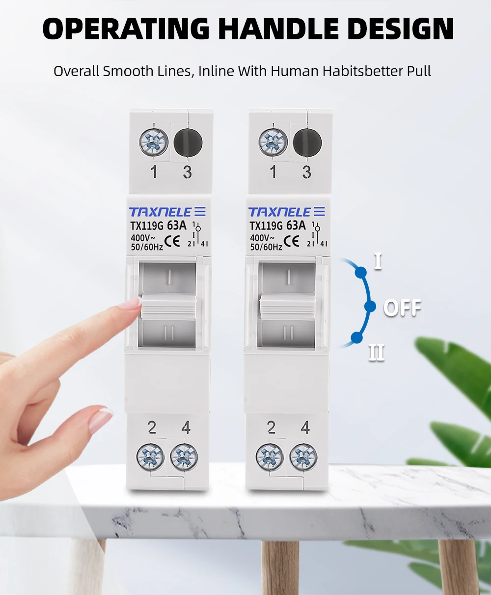 63A Ou 40A MTS Dual Power Transfer Switch - Reliable Changeover