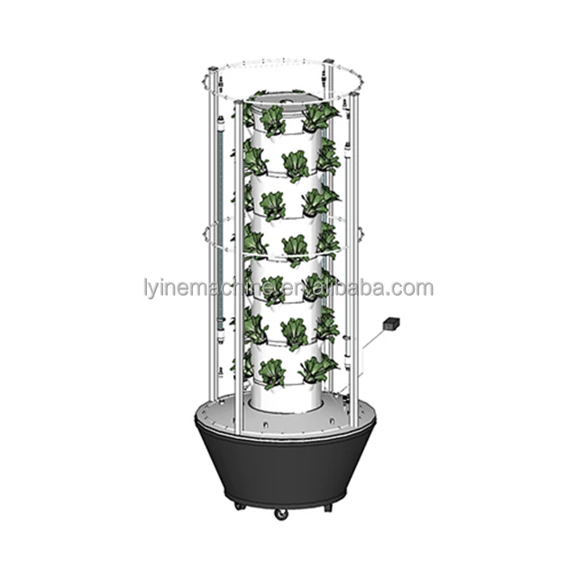 Vertical Hydroponic Growing Tower - High Productivity