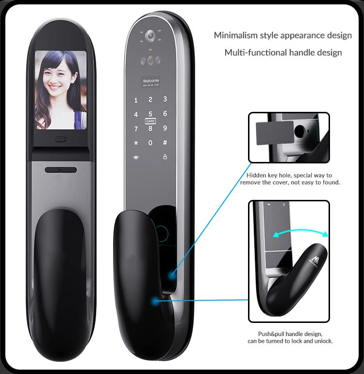 3d Face Recognition Door Lock Wifi App Digital Facial Recognition Smart ...