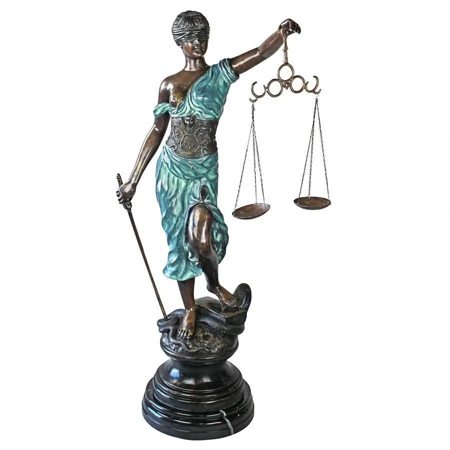 Interior Home Decor Small Hot Cast European Bronze Aequitas Sculpture ...
