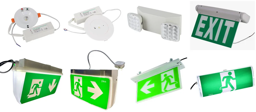 IP66 Emergency Exit Sign & LED Waterproof Lamp - Dual-purpose