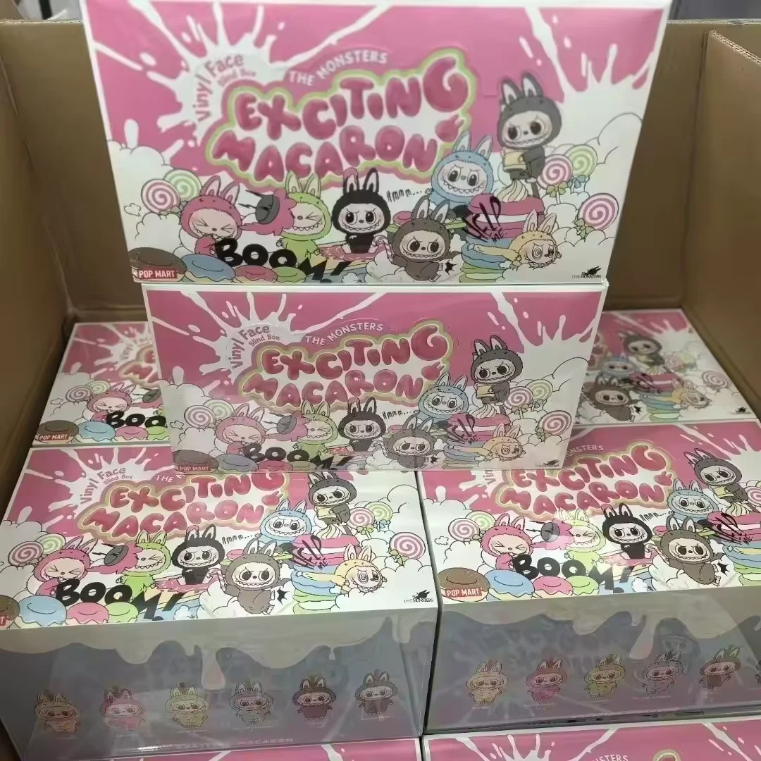 Pop Mart Labubus Macaron Toys Anime Action Figure Blind Box Toys for ...