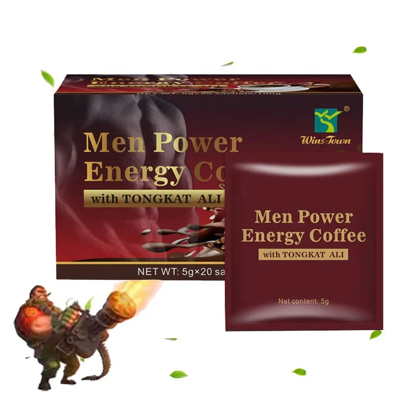 Private Label Men Power Coffee Organic Maca Black Energy Natural Herbs ...