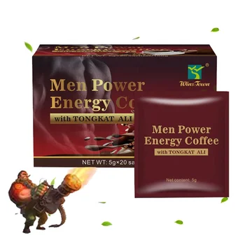 Private Label Men Power Coffee Organic Maca Black Energy Natural Herbs ...