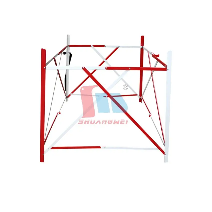 Four Sides Metal Folding Square Manhole Protecting Construction Traffic ...