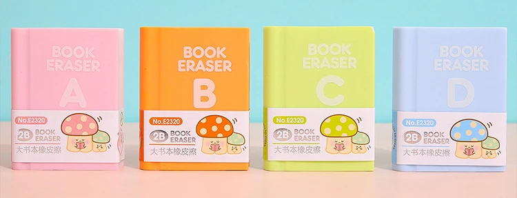 Cute Cartoon Colored Textbook Design Large Eraser Creative Student ...
