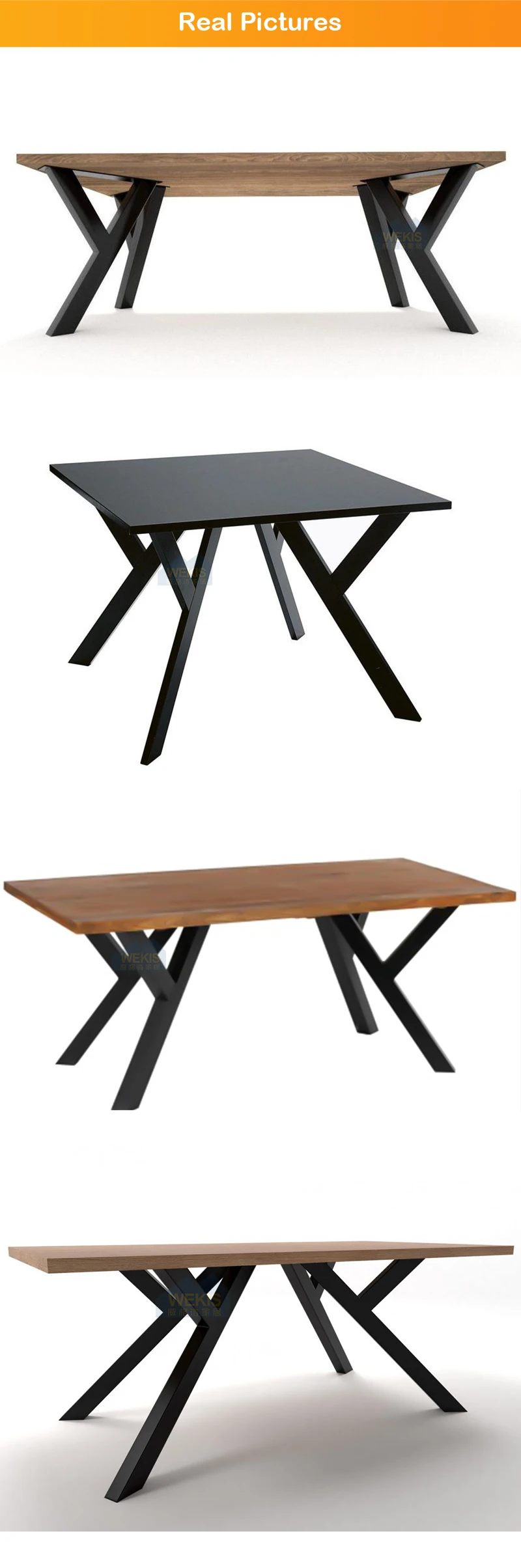 WEKIS Heavy Duty Y Shape Office Table Legs for Round Table 28" Y Shaped ...