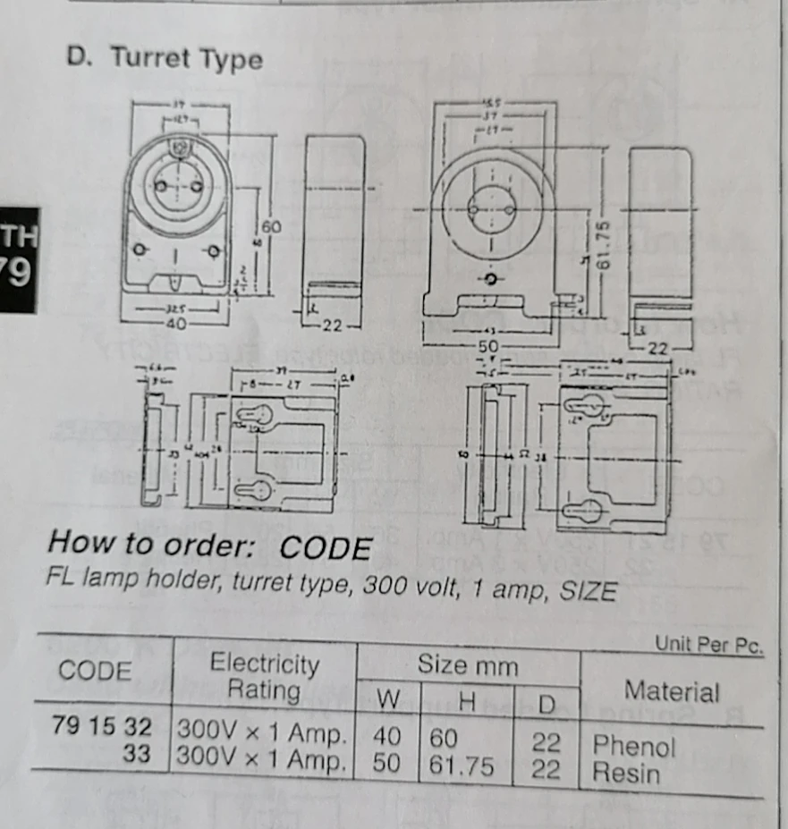 IMPA 791532荧光灯灯座转塔型300V 1A FL灯座| Alibaba.com